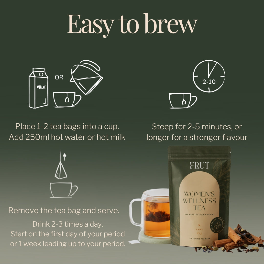 FRUT Fertility Tea – Organic Herbal Blend for Hormone Support